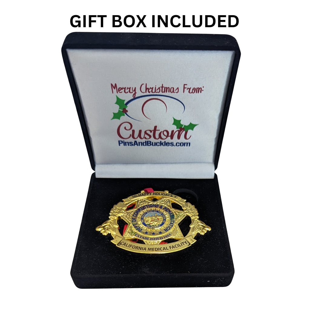 CHP Badge Ornament – Custom Pins & Buckles