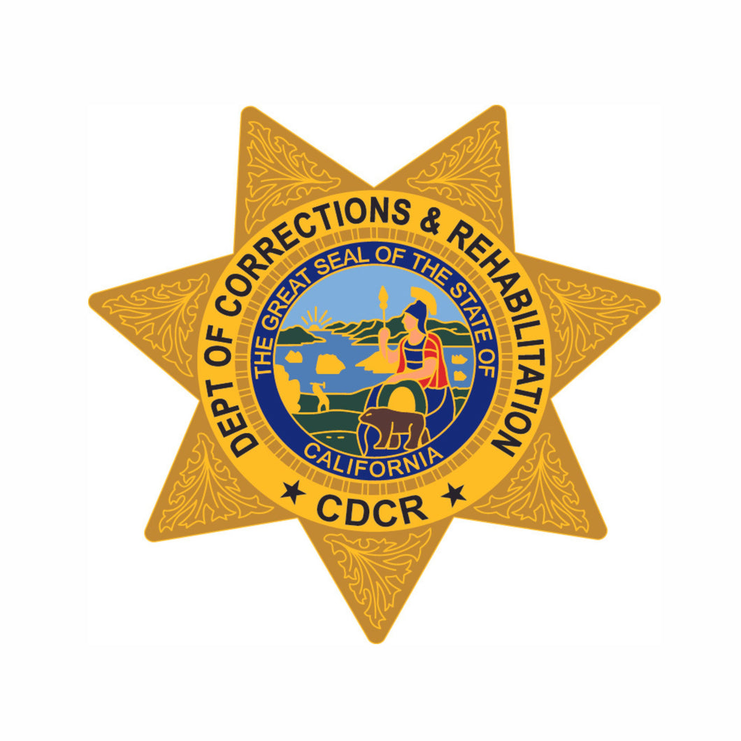 PRE-SALE CDCR Badge Lapel Pin - No Banner – Custom Pins & Buckles