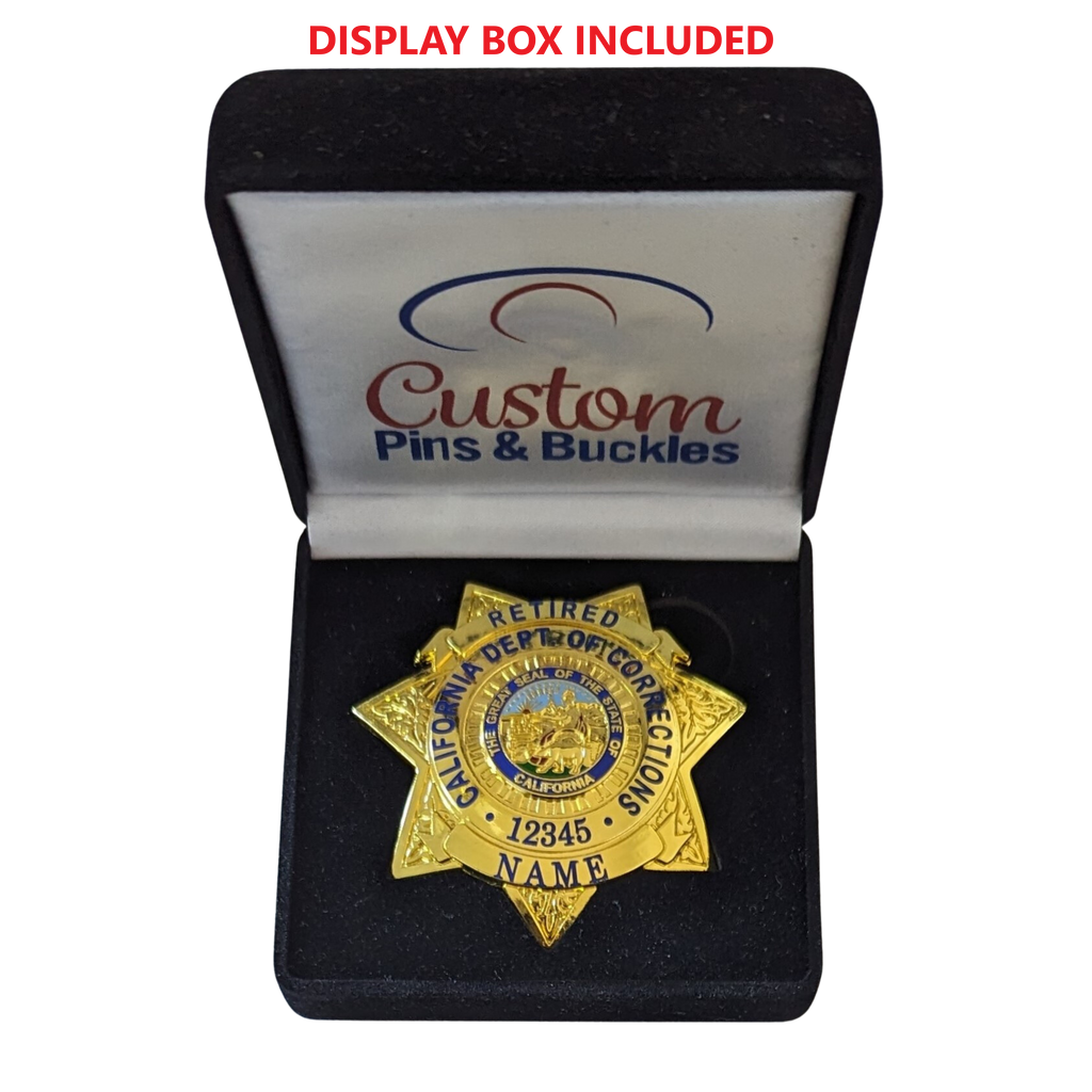 CDC/R Custom Badge Flat/Domed - No Banner – Custom Pins & Buckles