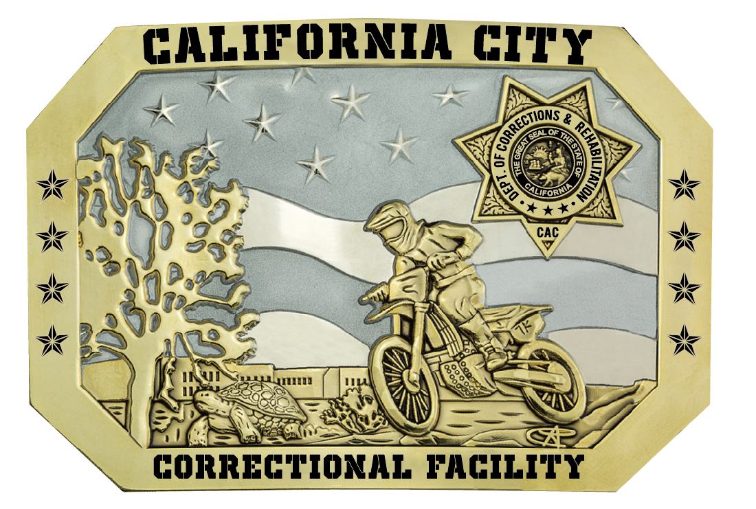 California City Correctional Facility Belt Buckle – Custom Pins & Buckles