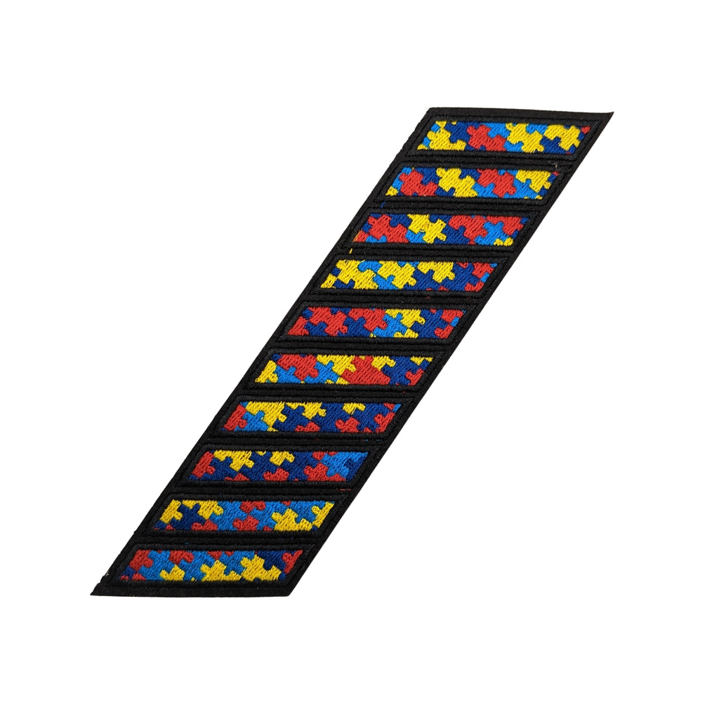 HASH MARK Autism Awareness Ribbon Patch – Custom Pins & Buckles