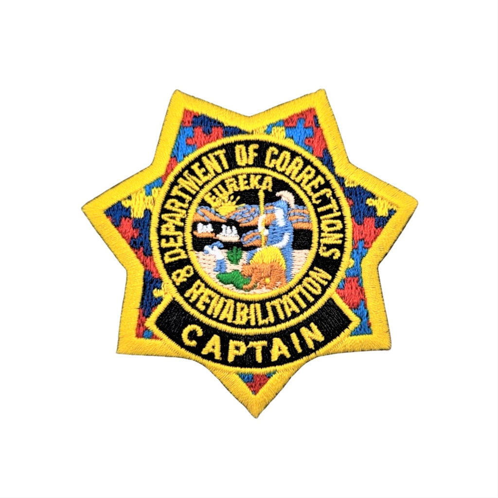 CDCR CAPTAIN Autism Awareness Ribbon Badge Patch – Custom Pins & Buckles