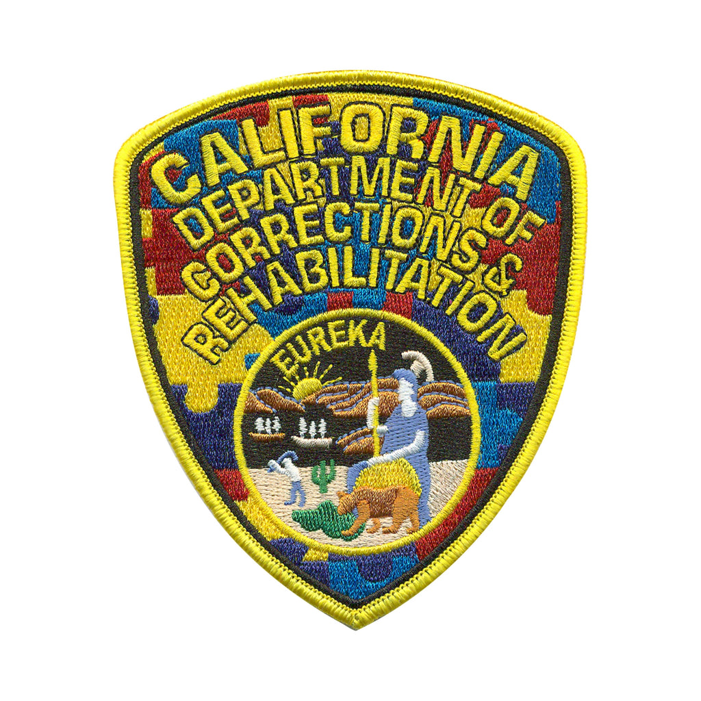 CDCR SHIELD Autism Awareness Ribbon Arm Patch – Custom Pins & Buckles