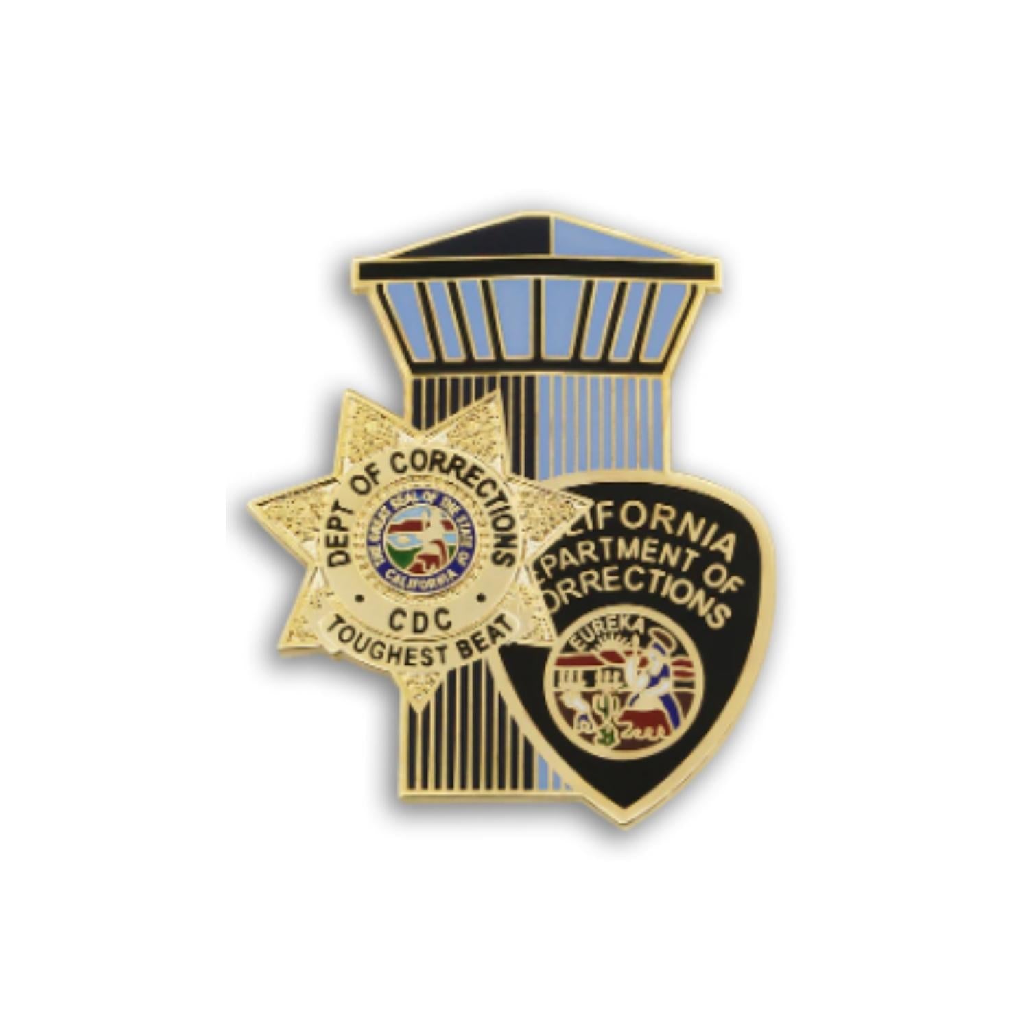 CDC Badge, Patch, Tower Combo Lapel Pin – Custom Pins & Buckles