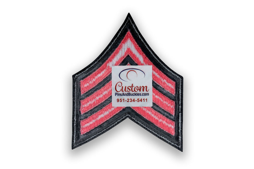 CHEVRON Pink Ribbon Chevron Patch – Custom Pins & Buckles