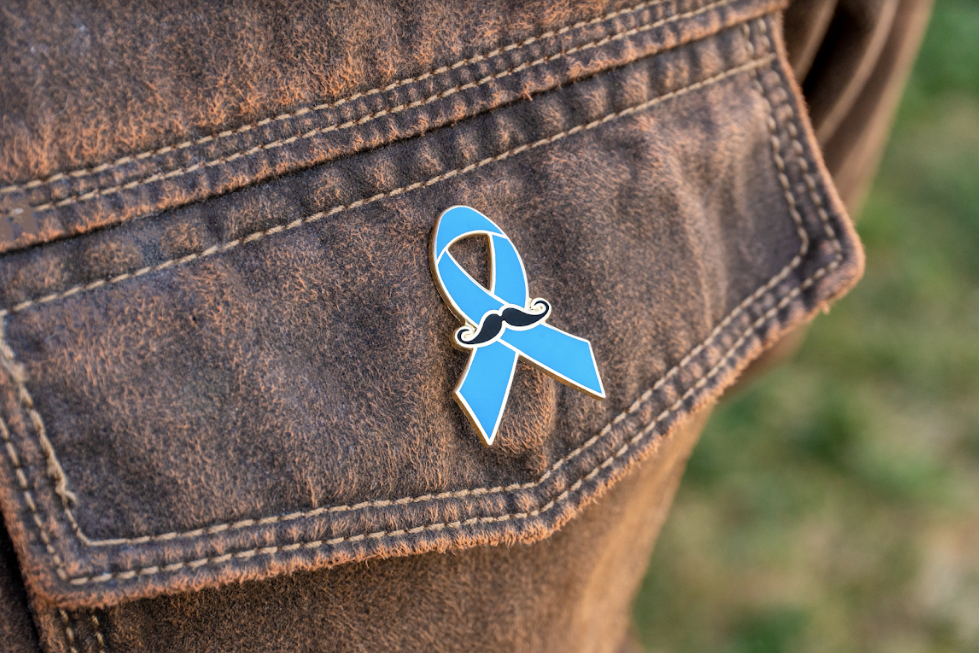 Mustache Blue Ribbon Series Lapel Pin #3 – Custom Pins & Buckles